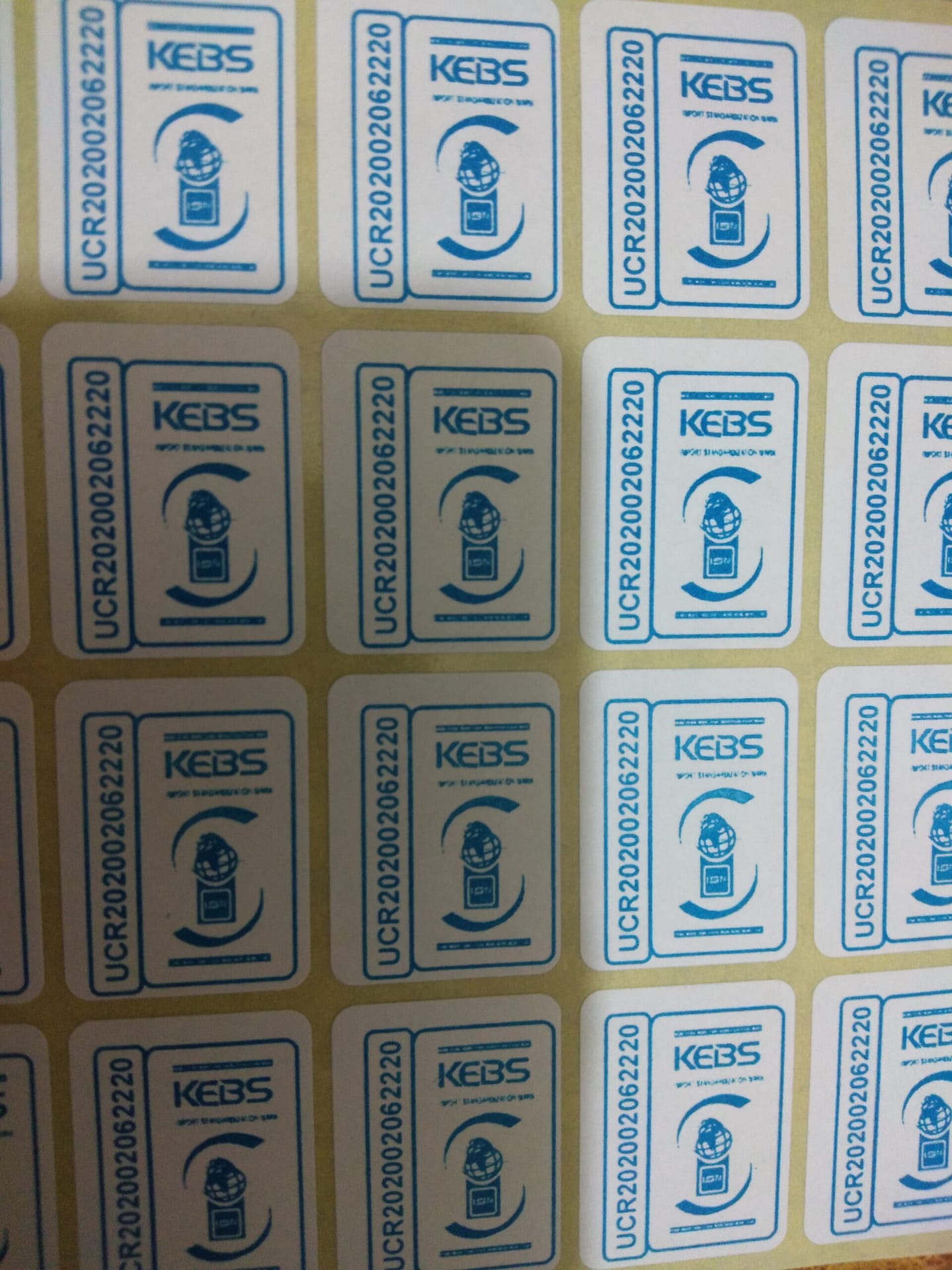 Kebs sticker printing services – OLS.CO.KE
